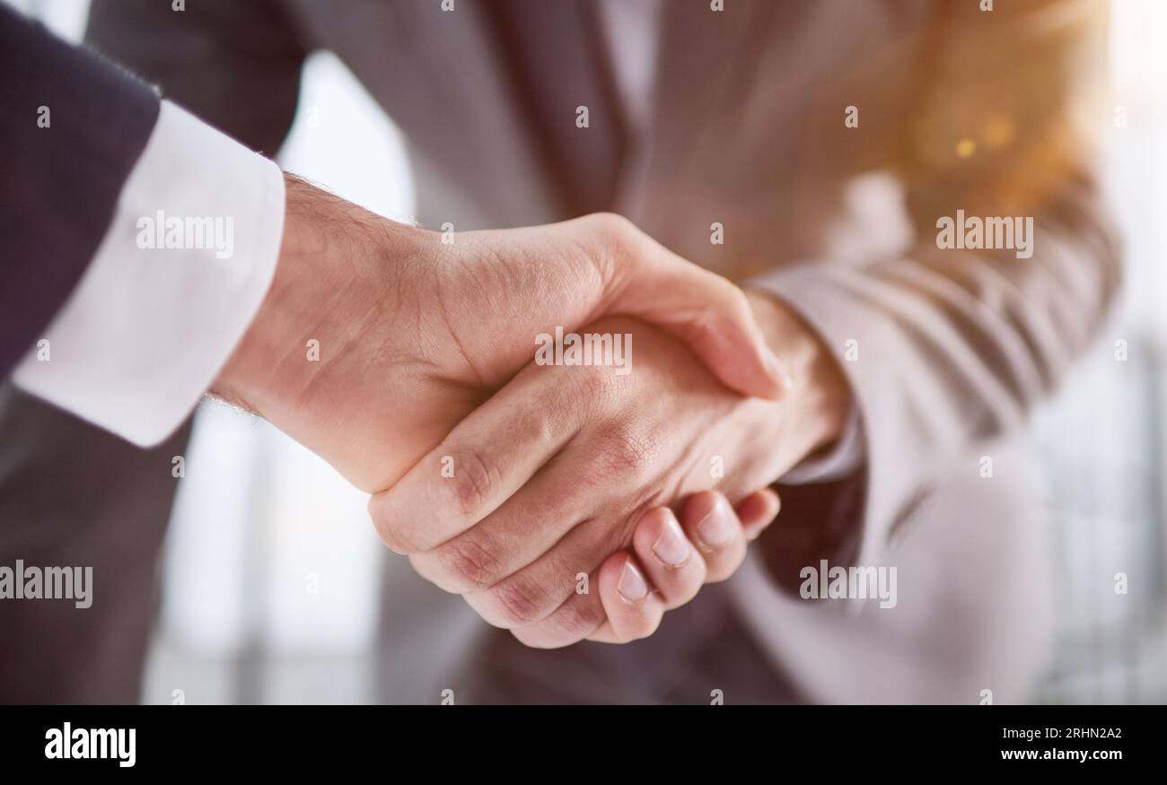Handshake photo in the office hi-res stock photography and images - Alamy