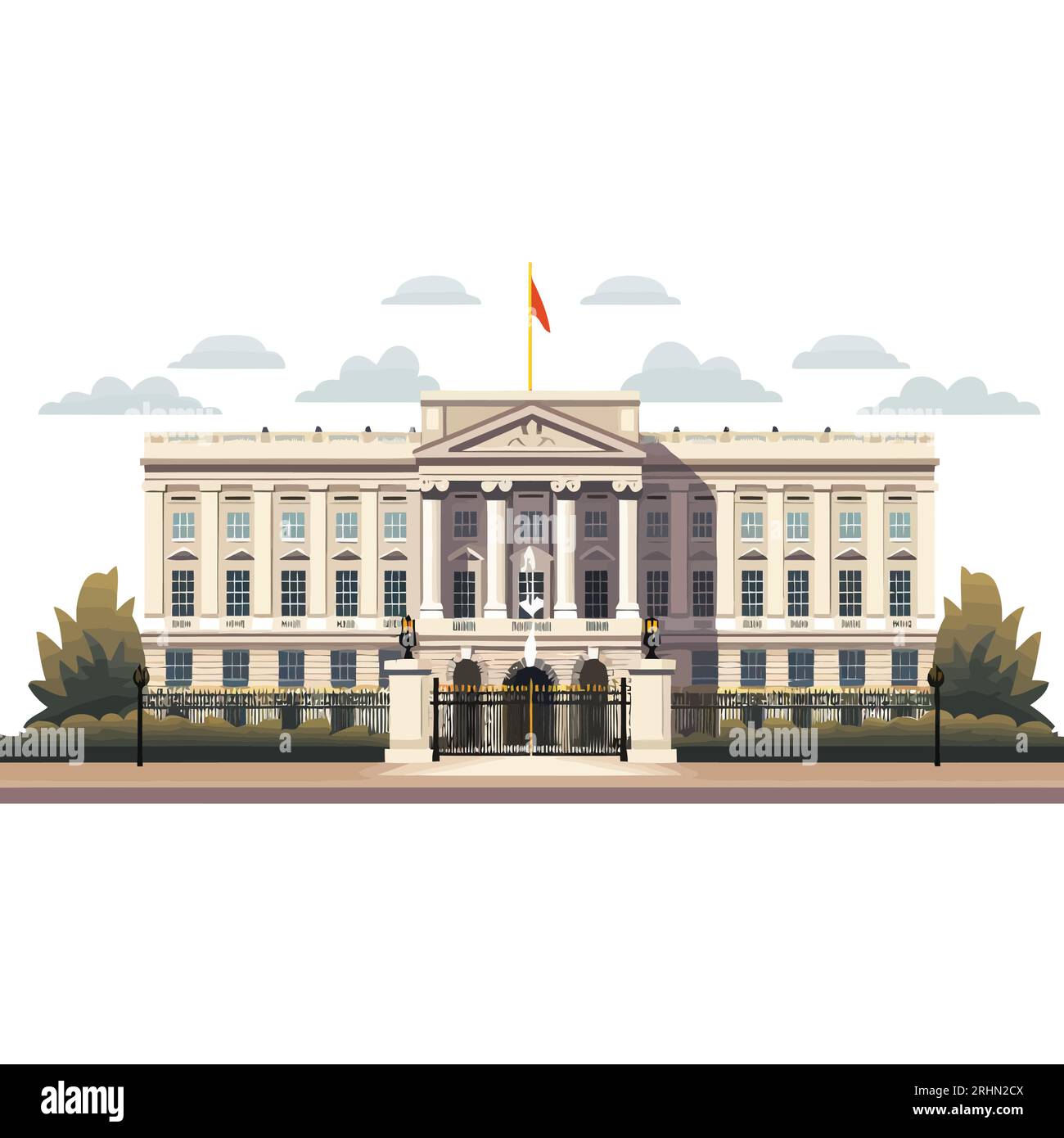 The ancient royal palace Stock Vector Images - Alamy