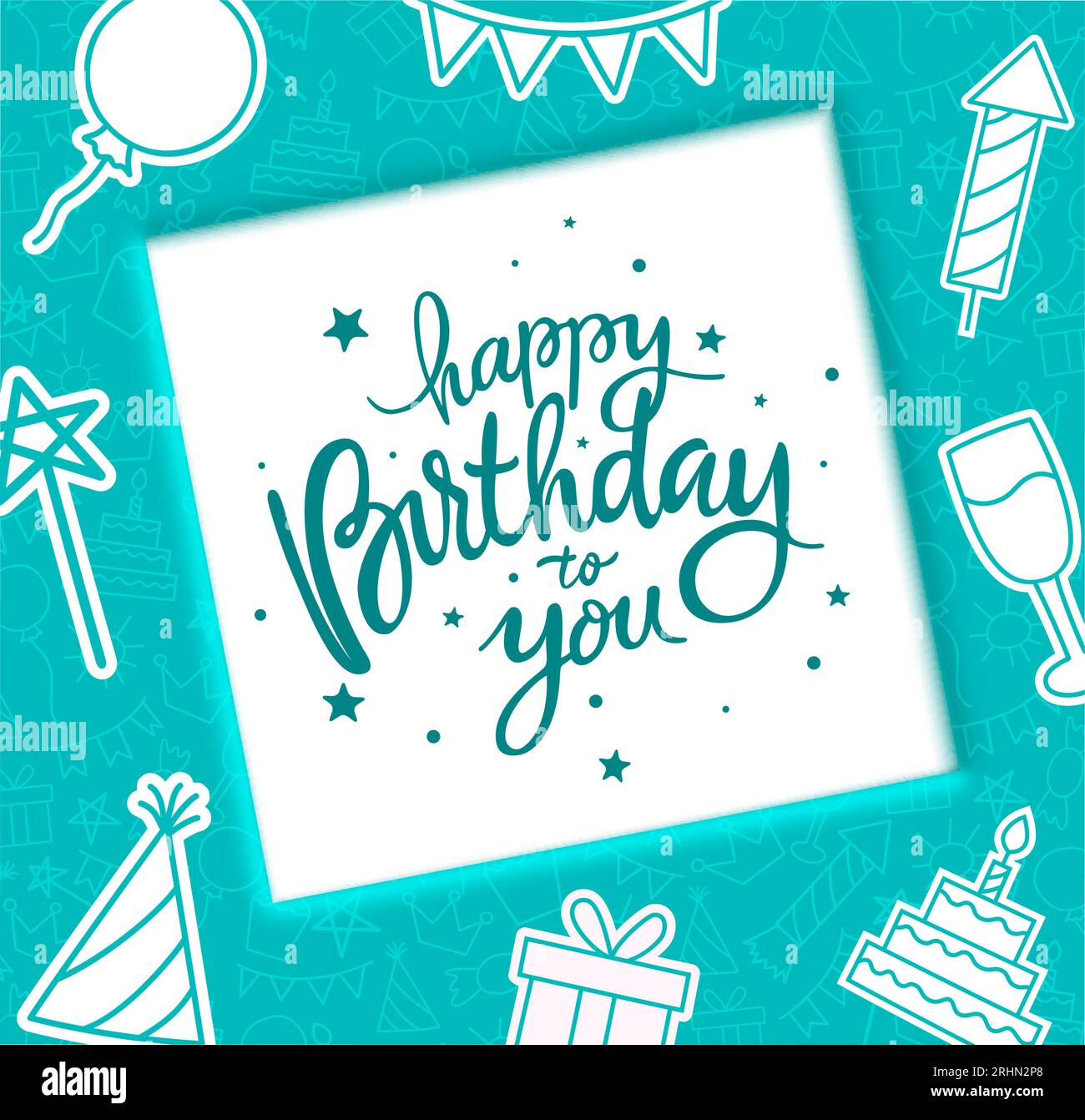 Happy birthday text vector template design. Birthday lettering, font ...
