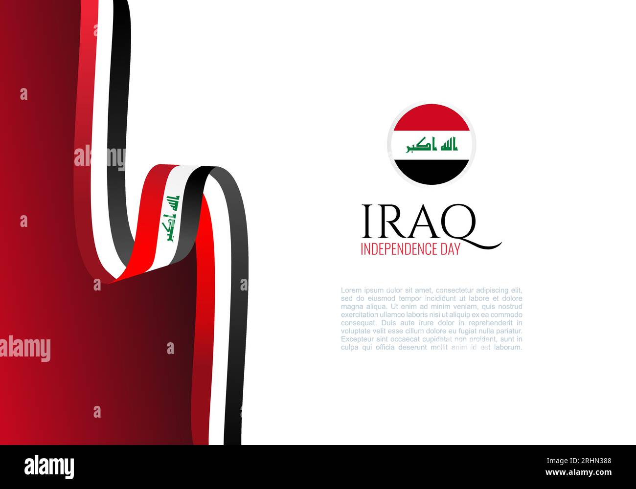 Iraq independence day background banner poster for national celebration ...