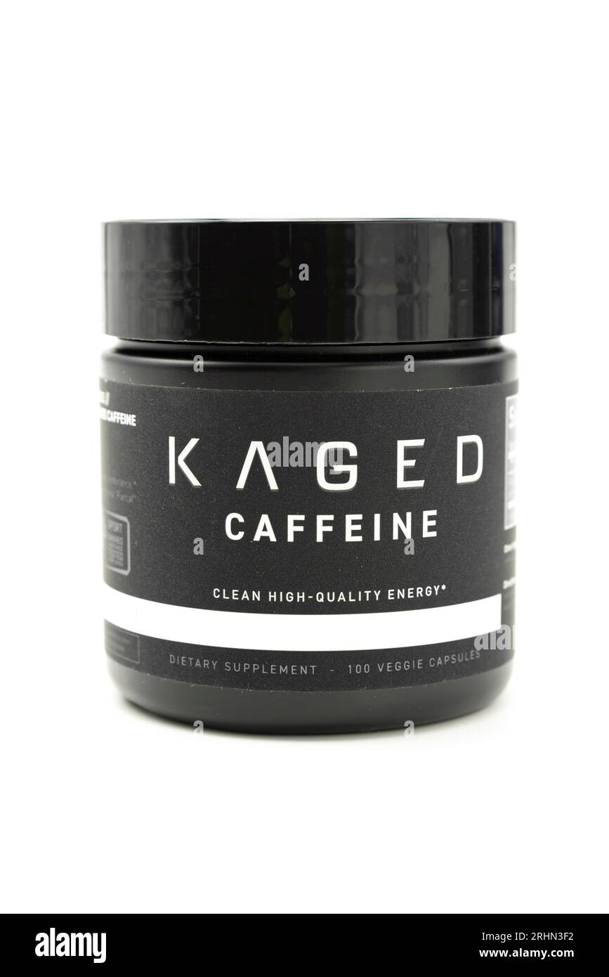 Fuji, Shizuoka, Japan - May 27, 2023: Caffeine by Kaged with 100 Veggie ...
