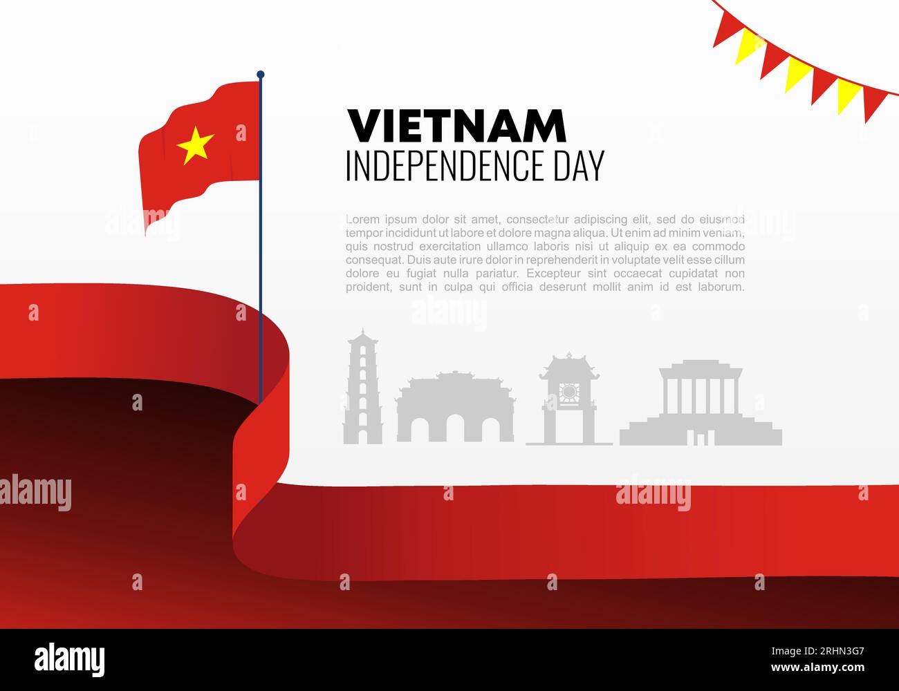 Vietnam independence day background for national celebration on ...