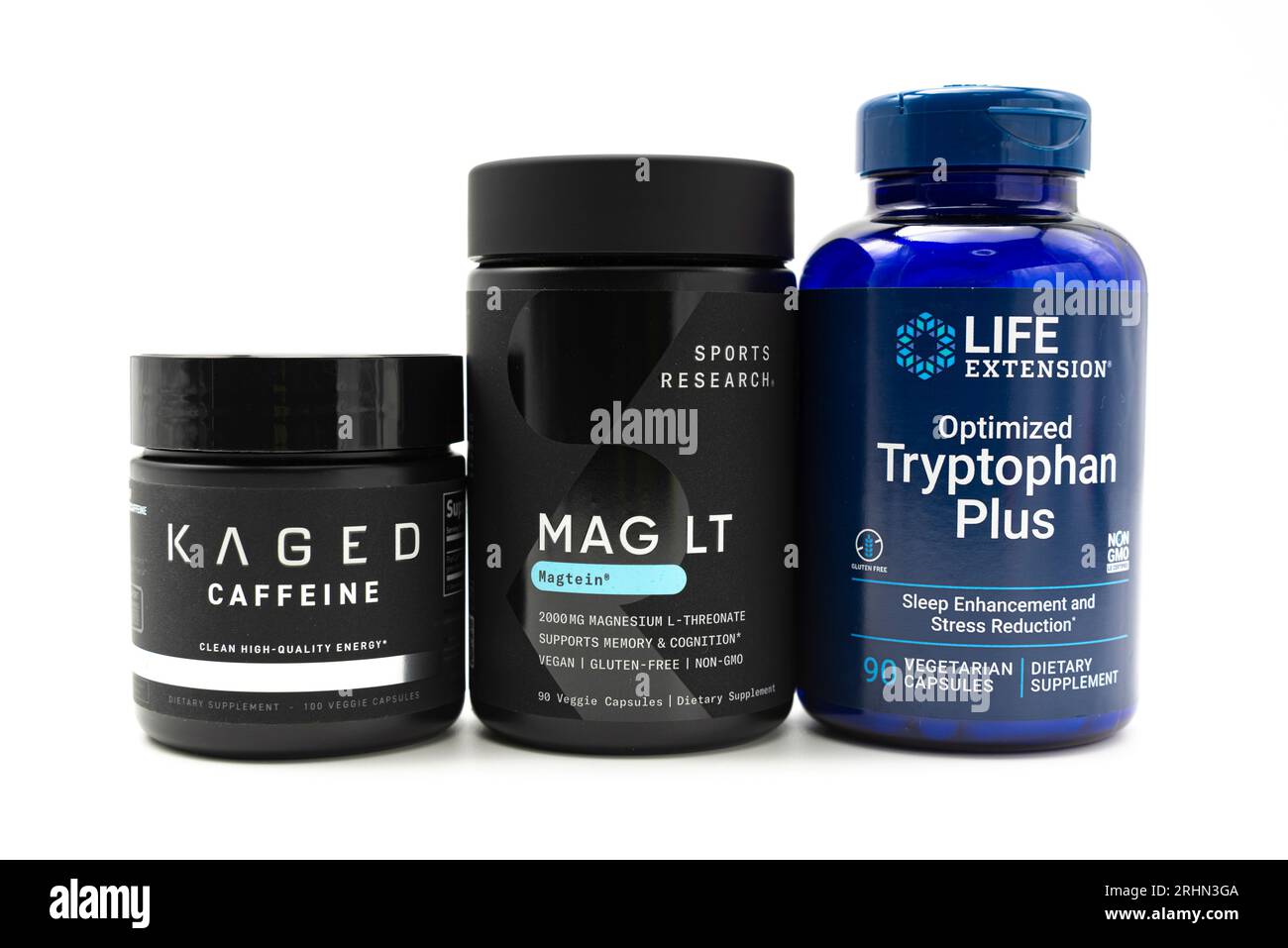 Fuji, Shizuoka, Japan - May 27, 2023: Supplements: Caffeine by Kaged ...