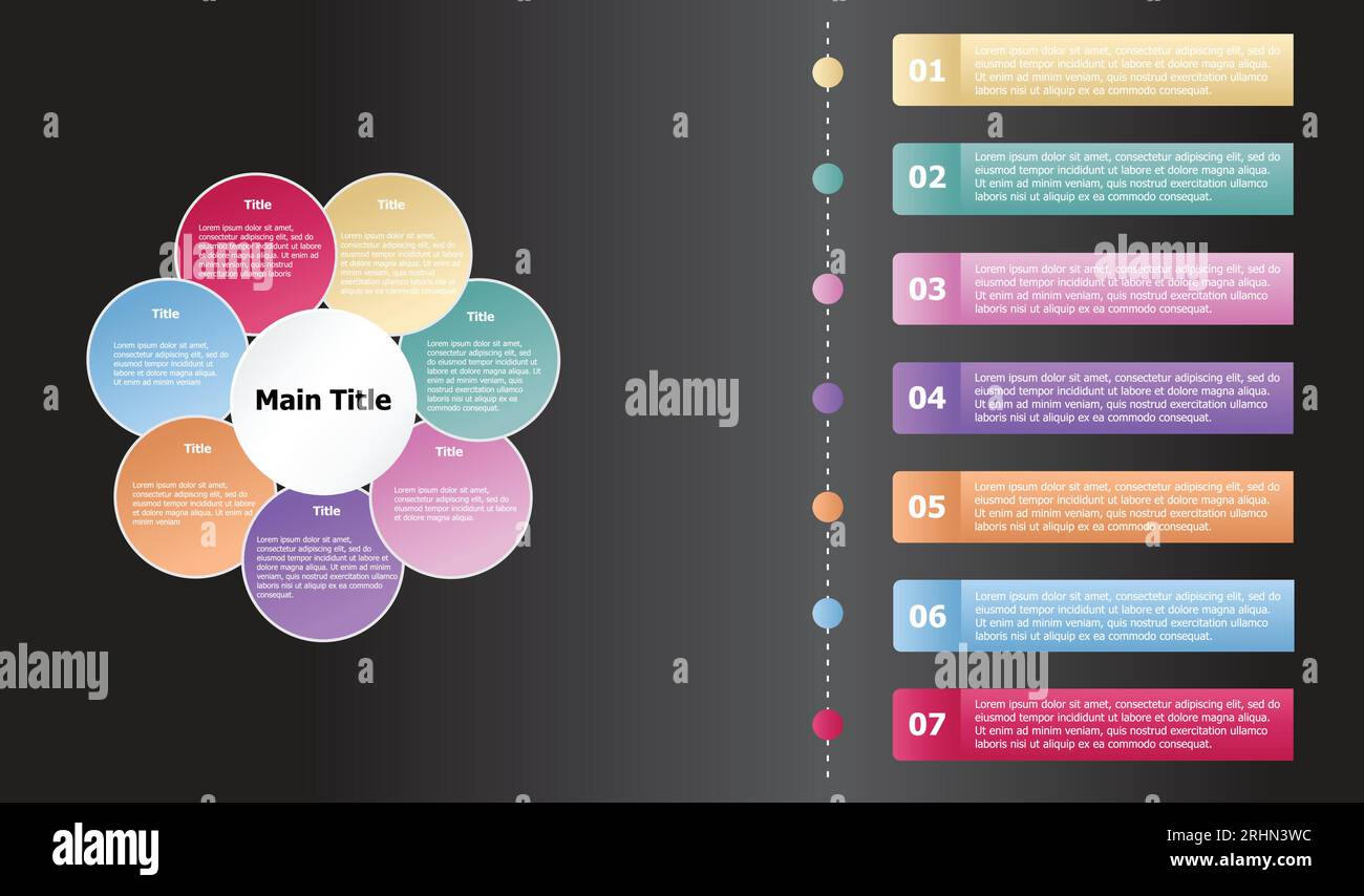 Modern infographic template design vector for web design, UI apps ...