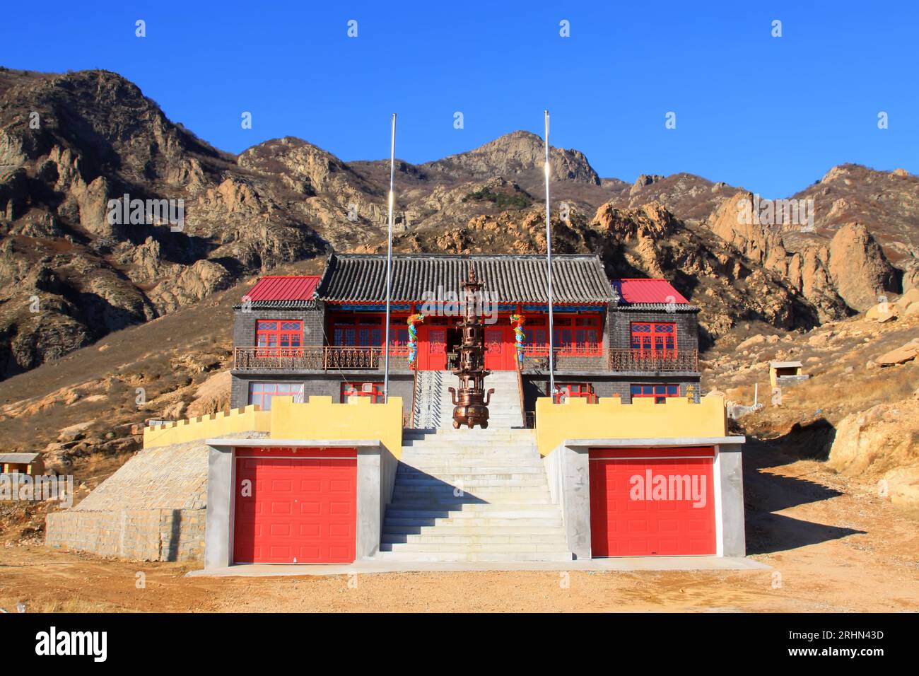 chinese ancient temple landscape architecture£¬north china Stock Photo ...