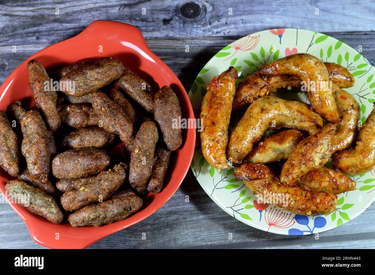 Background of Egyptian classic homemade sausage of deep fried stuffed ...