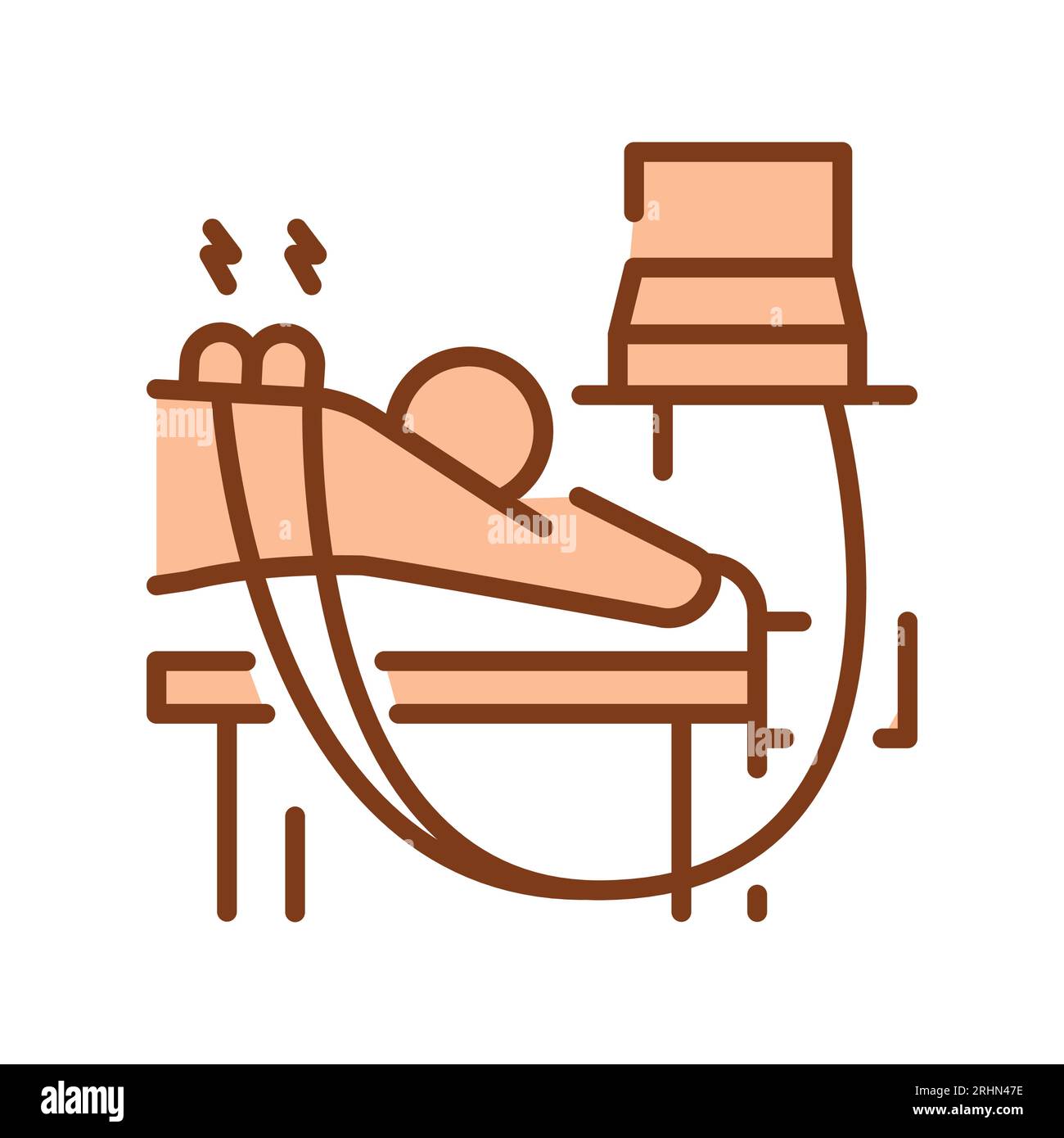 Electrotherapy sign сolor line icon. Physiotherapy. Pictogram for web ...