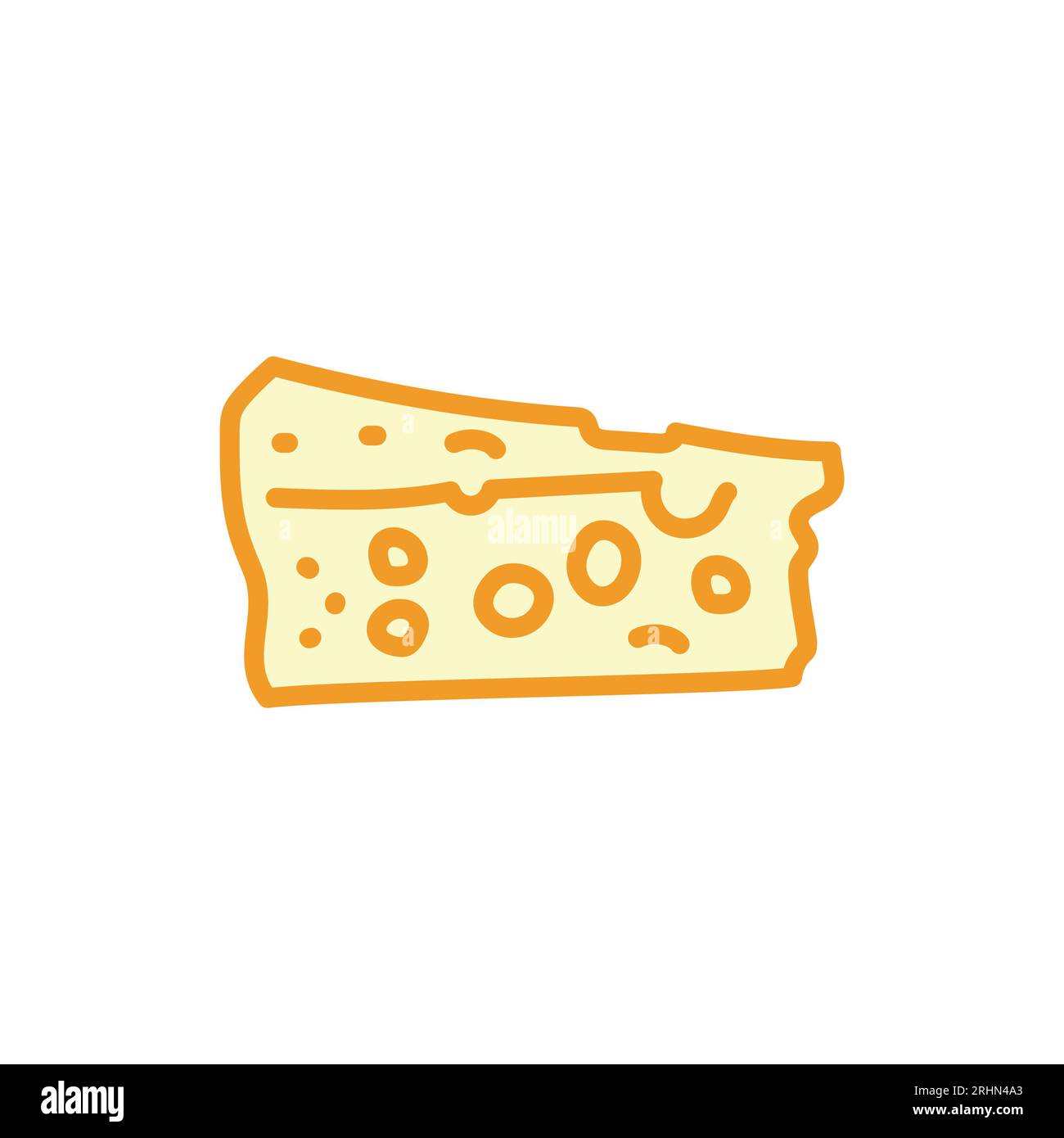 Swiss cheese sign сolor line icon. Pictogram for web page Stock Vector ...