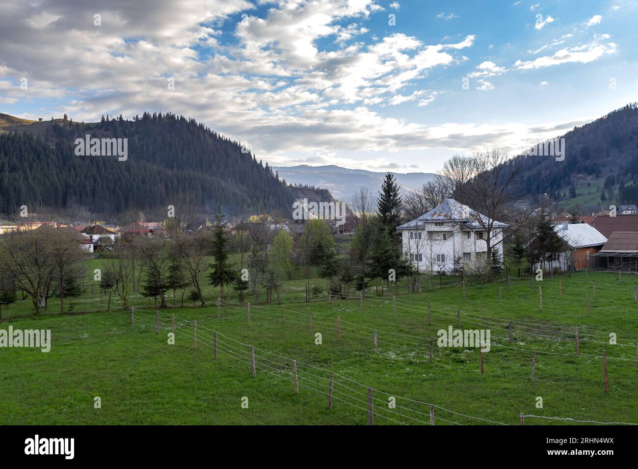 SADOVA, ROMANIA - APRIL 30, 2023: This is a small settlement in the ...