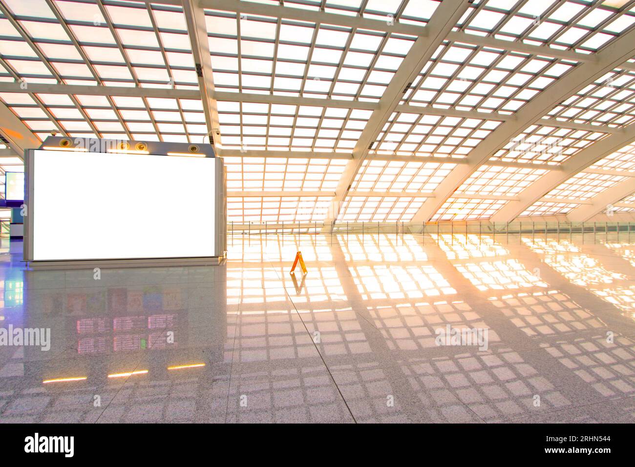 scene of T3 airport building in beijing in china Stock Photo - Alamy