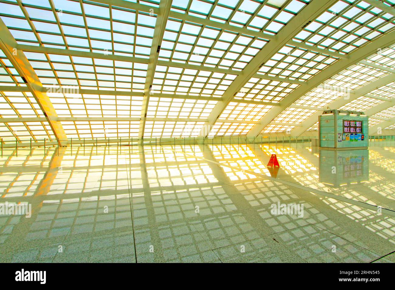 scene of T3 airport building in beijing in china Stock Photo - Alamy