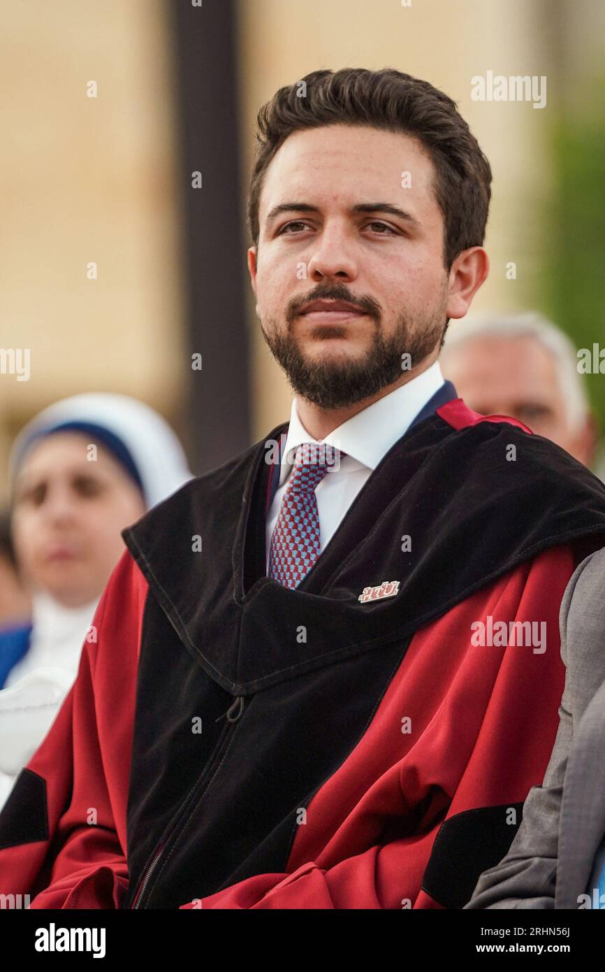 Amman, Jordan, on August 16, 2023. Jordan's Crown Prince Al Hussein ...