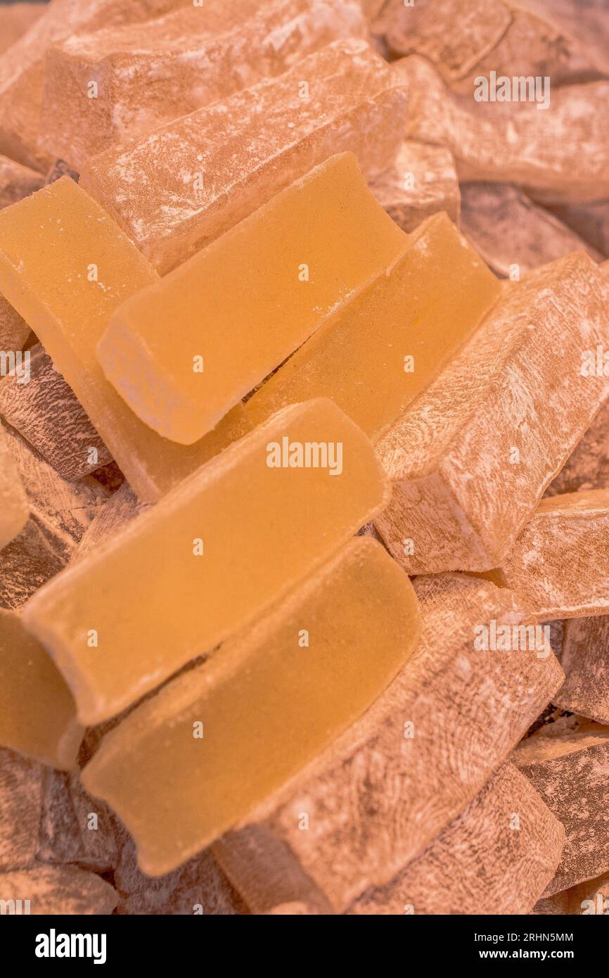 Traditional turkish delight lokum candy Stock Photo - Alamy