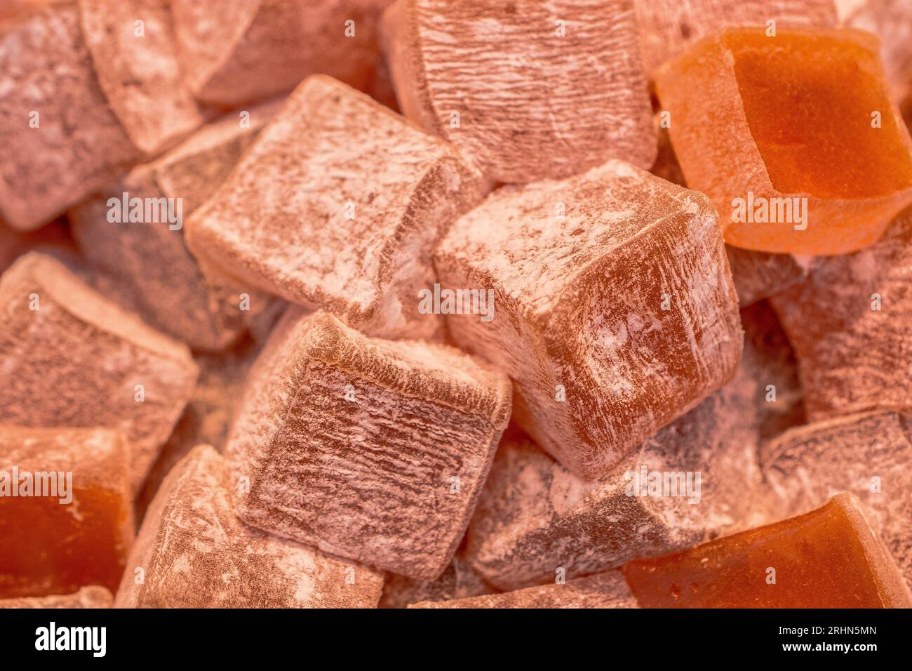Traditional turkish delight lokum candy Stock Photo - Alamy