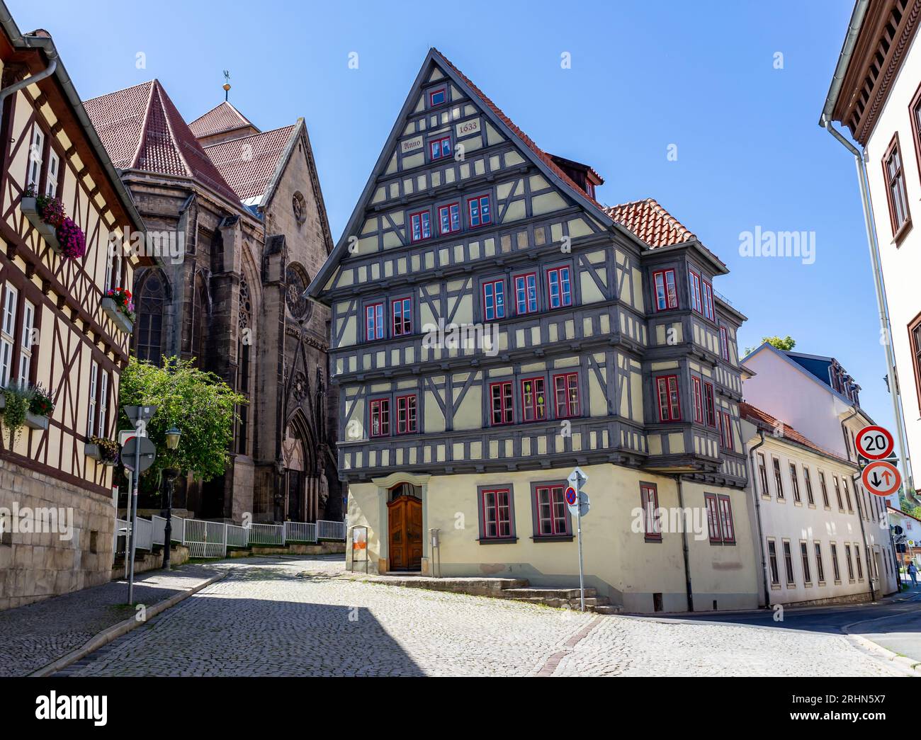 town country in arnstadt, east germany Stock Photo - Alamy