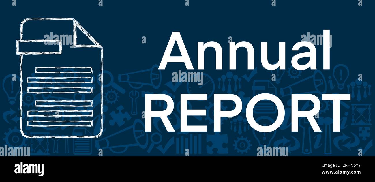 Annual Report File Symbol Business Symbols Texture Blue Stock Photo - Alamy