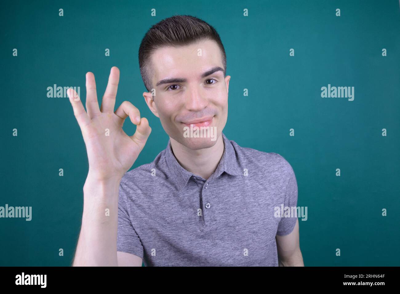 Ok hand sign hi-res stock photography and images - Alamy