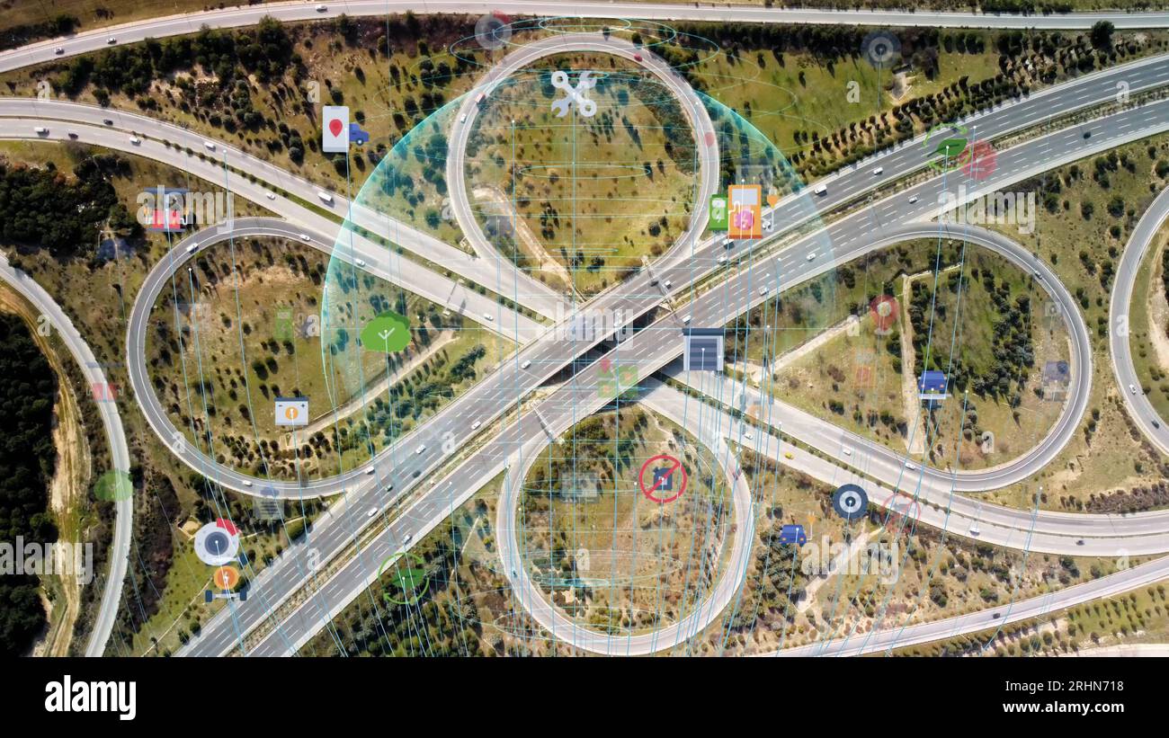 Intelligent Vehicles Cars Communicating Ai Logistic Autonomous Delivery ...