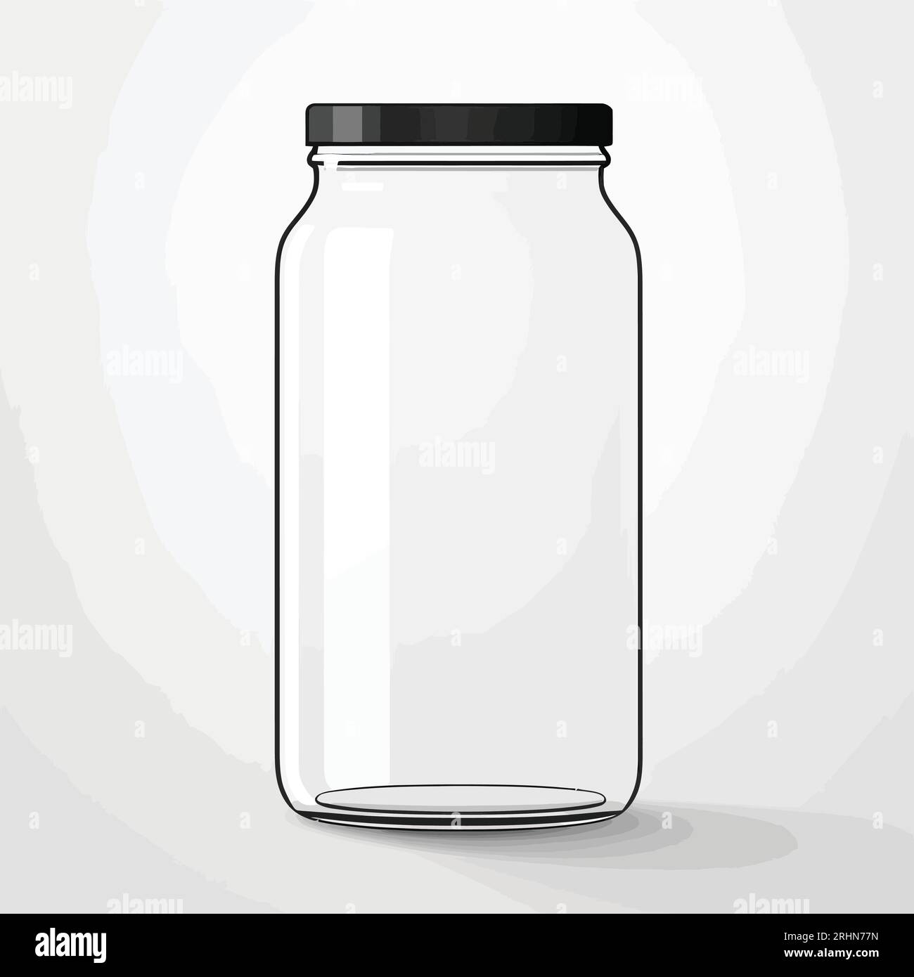 Empty jar label Stock Vector Images - Alamy