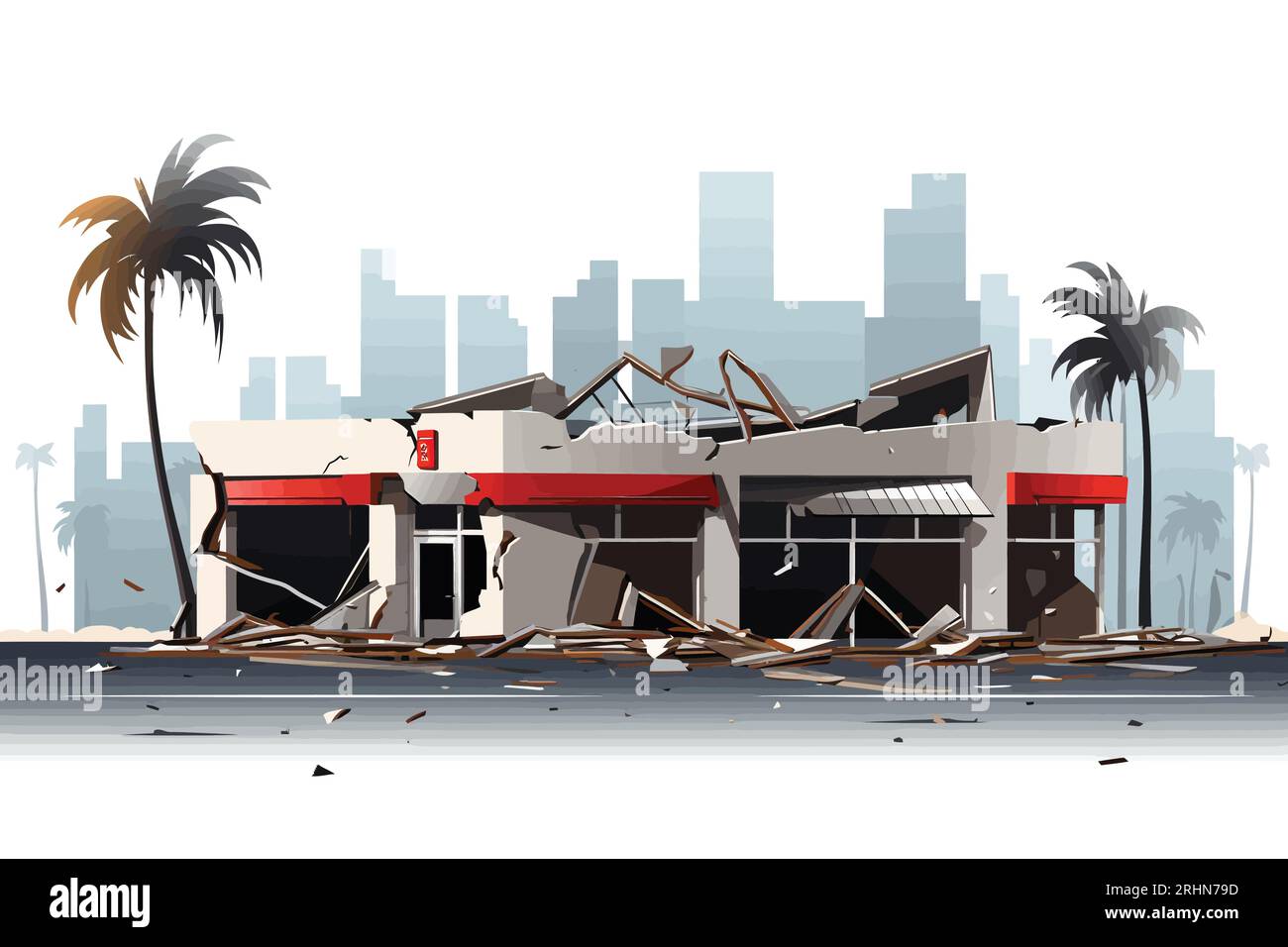 Derelict store Stock Vector Images - Alamy