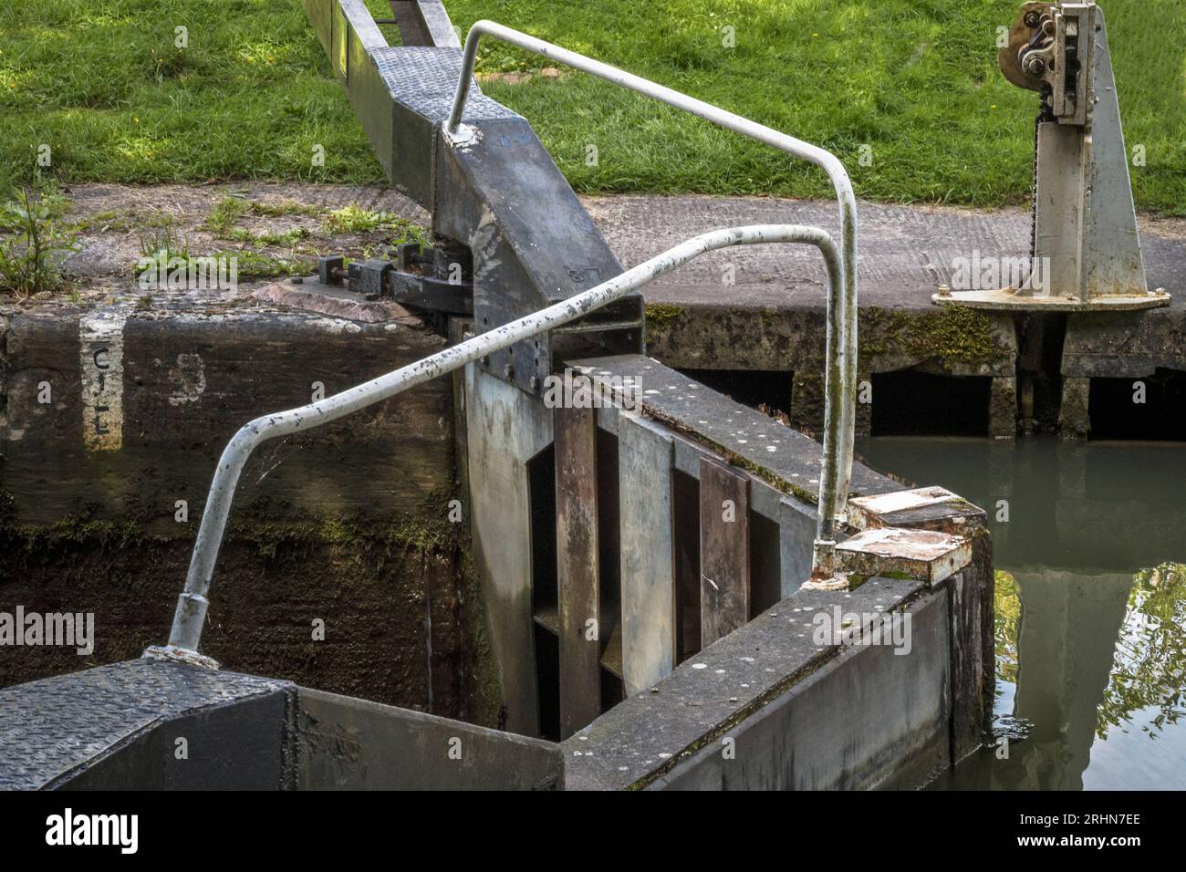 Lock gates at Calne, Wiltshire, UK Stock Photo - Alamy