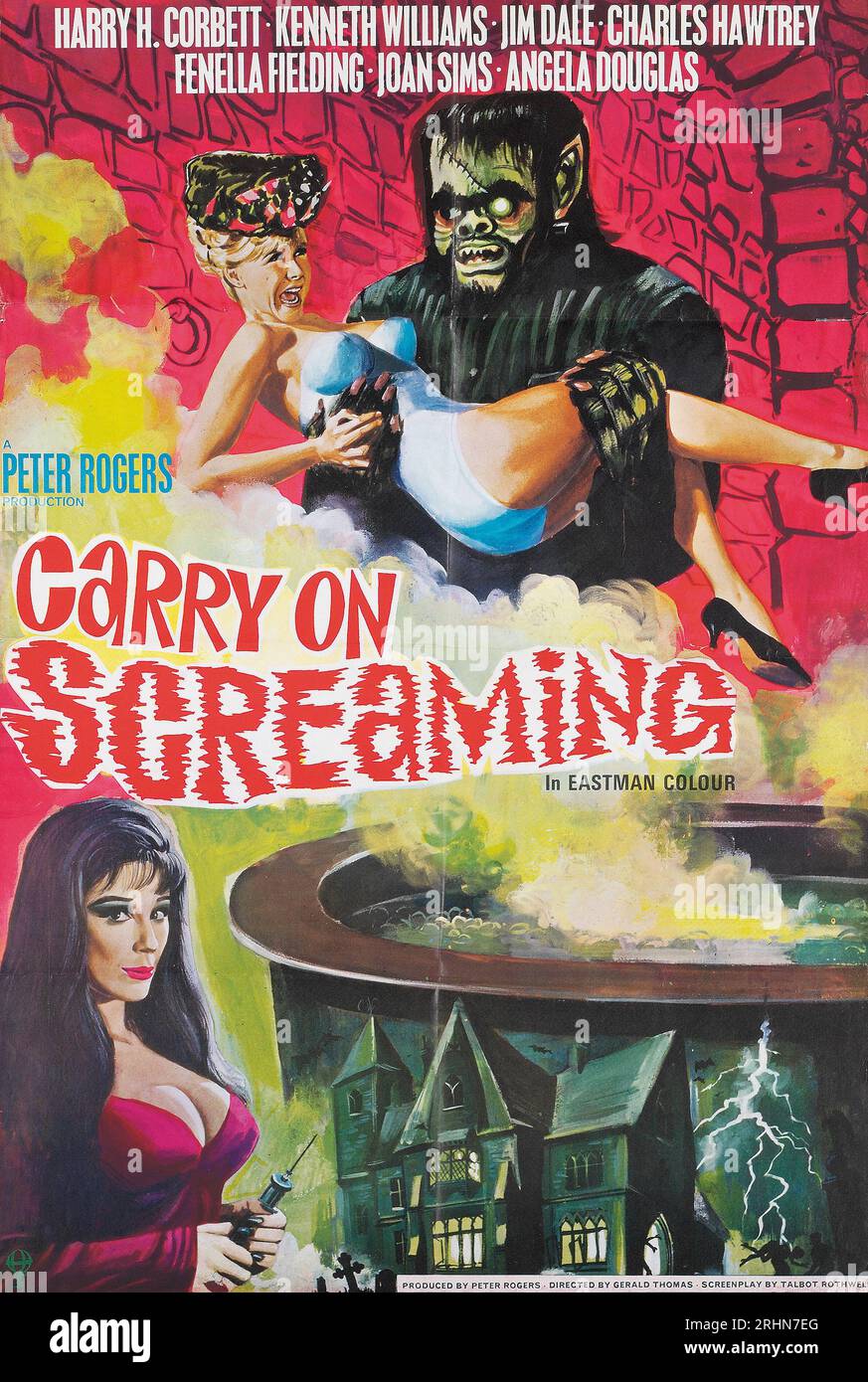 Carry On Screaming Original British One Sheet Poster Stock Photo - Alamy