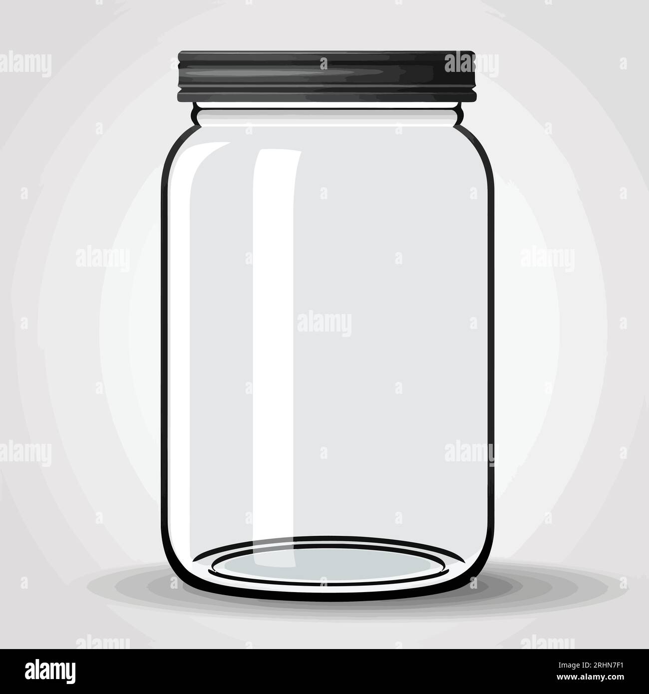 Empty jar label Stock Vector Images - Alamy