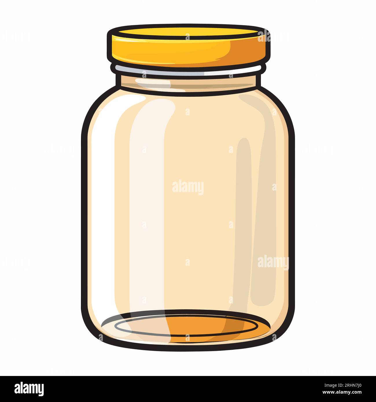 Empty jar label Stock Vector Images - Alamy