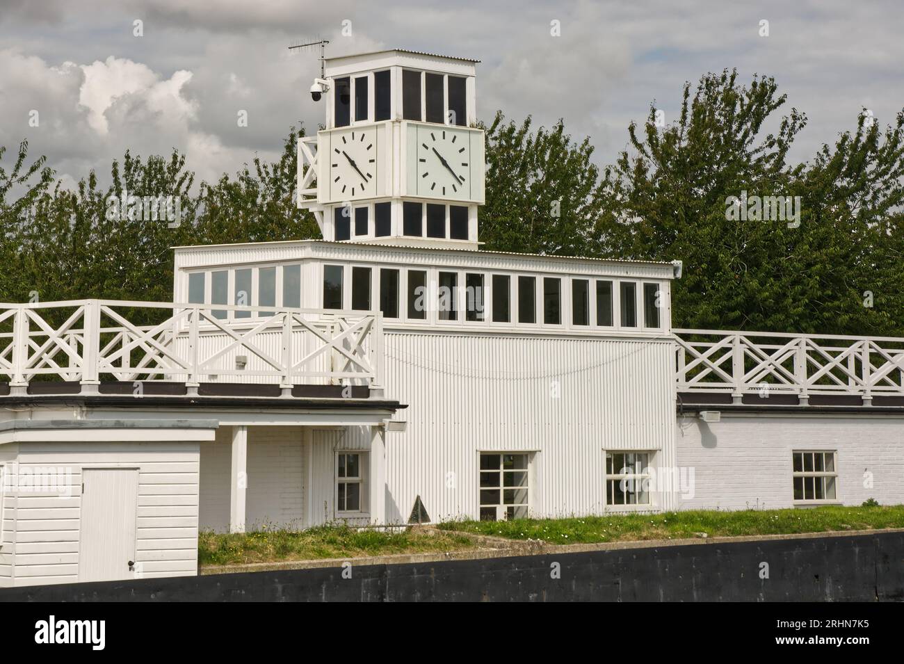 Control Tower at Goodwood Motor Racing Circuit in West Susex, England ...