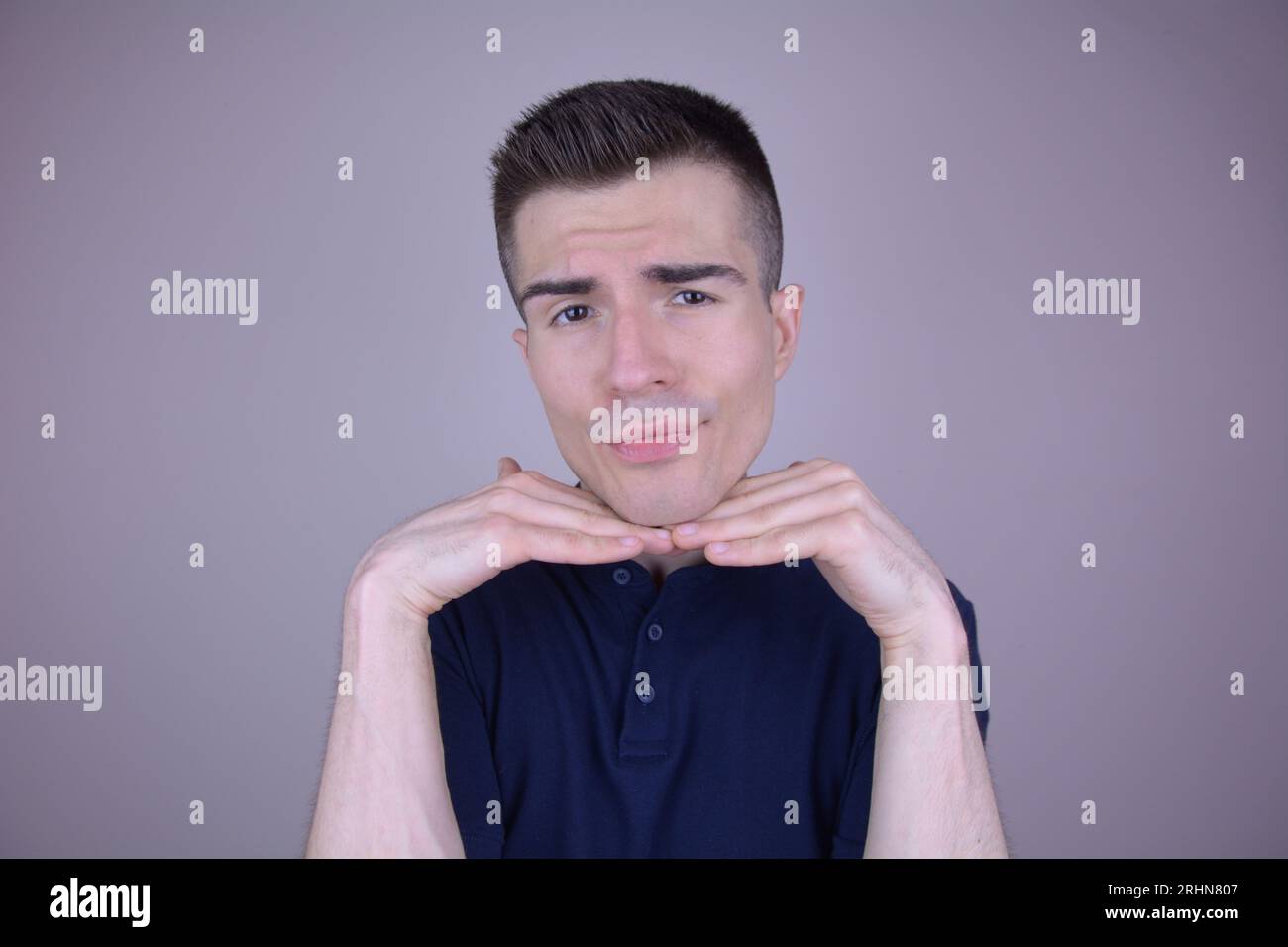 Man playfully rests hi-res stock photography and images - Alamy