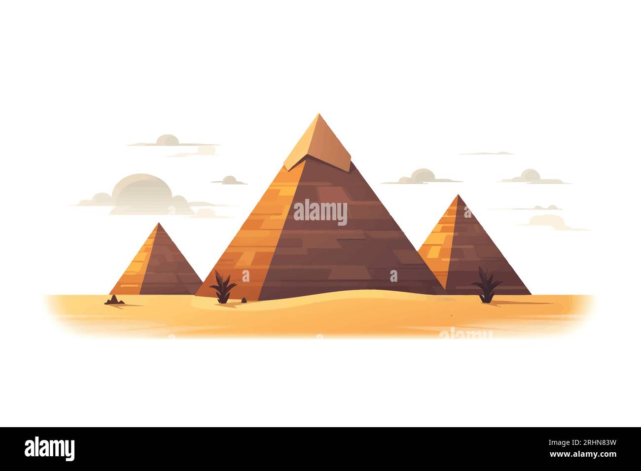 The pyramids of giza the sphinx Stock Vector Images - Alamy
