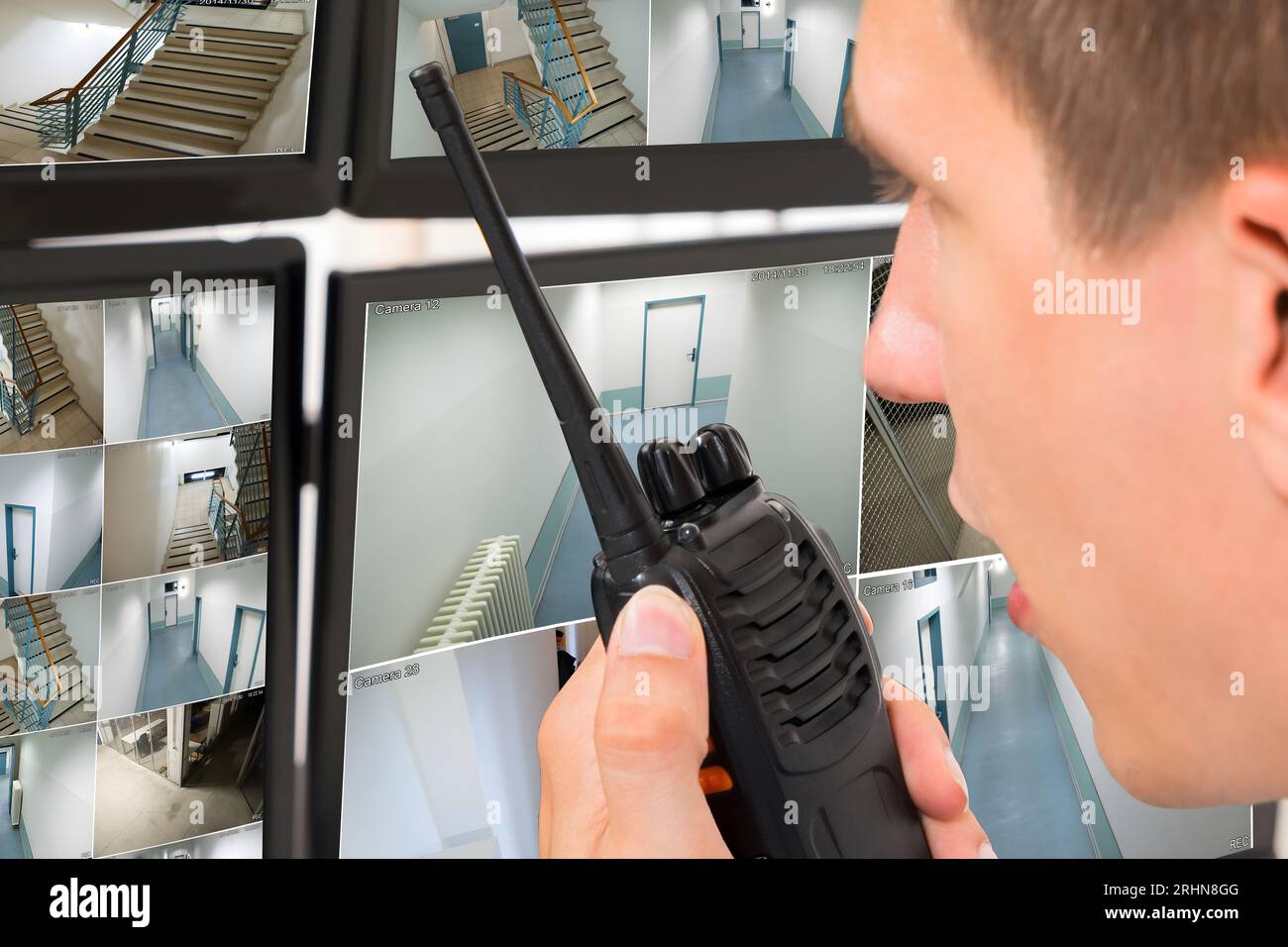Monitoring room walkie talkie hi-res stock photography and images - Alamy