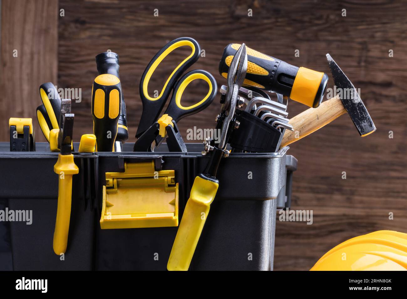 Safety equipment near toolbox hi-res stock photography and images - Alamy