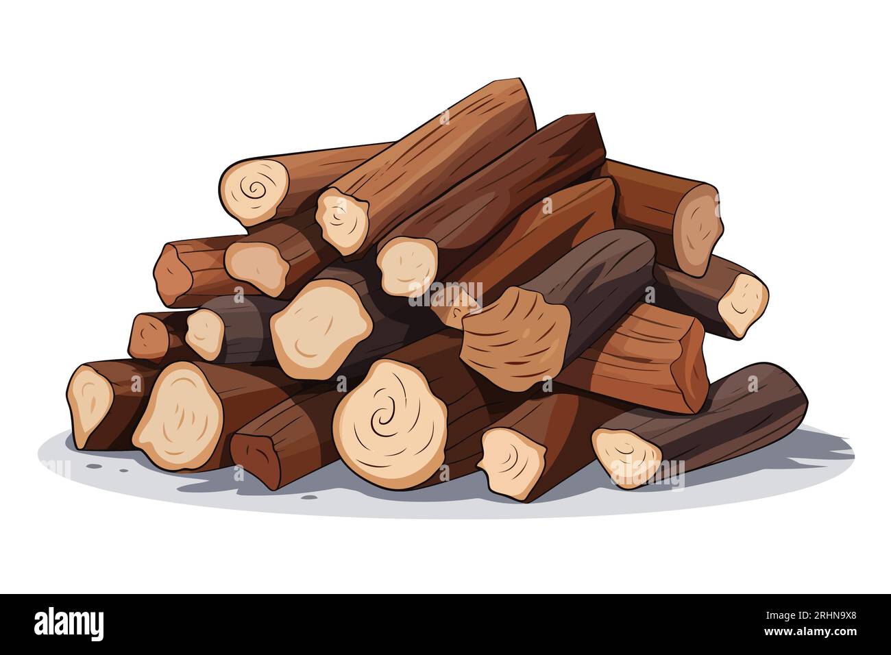Fire wood pile Stock Vector Images - Alamy