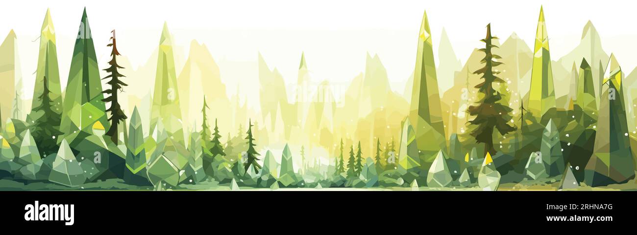 Magical forest vector vectors hi-res stock photography and images - Alamy