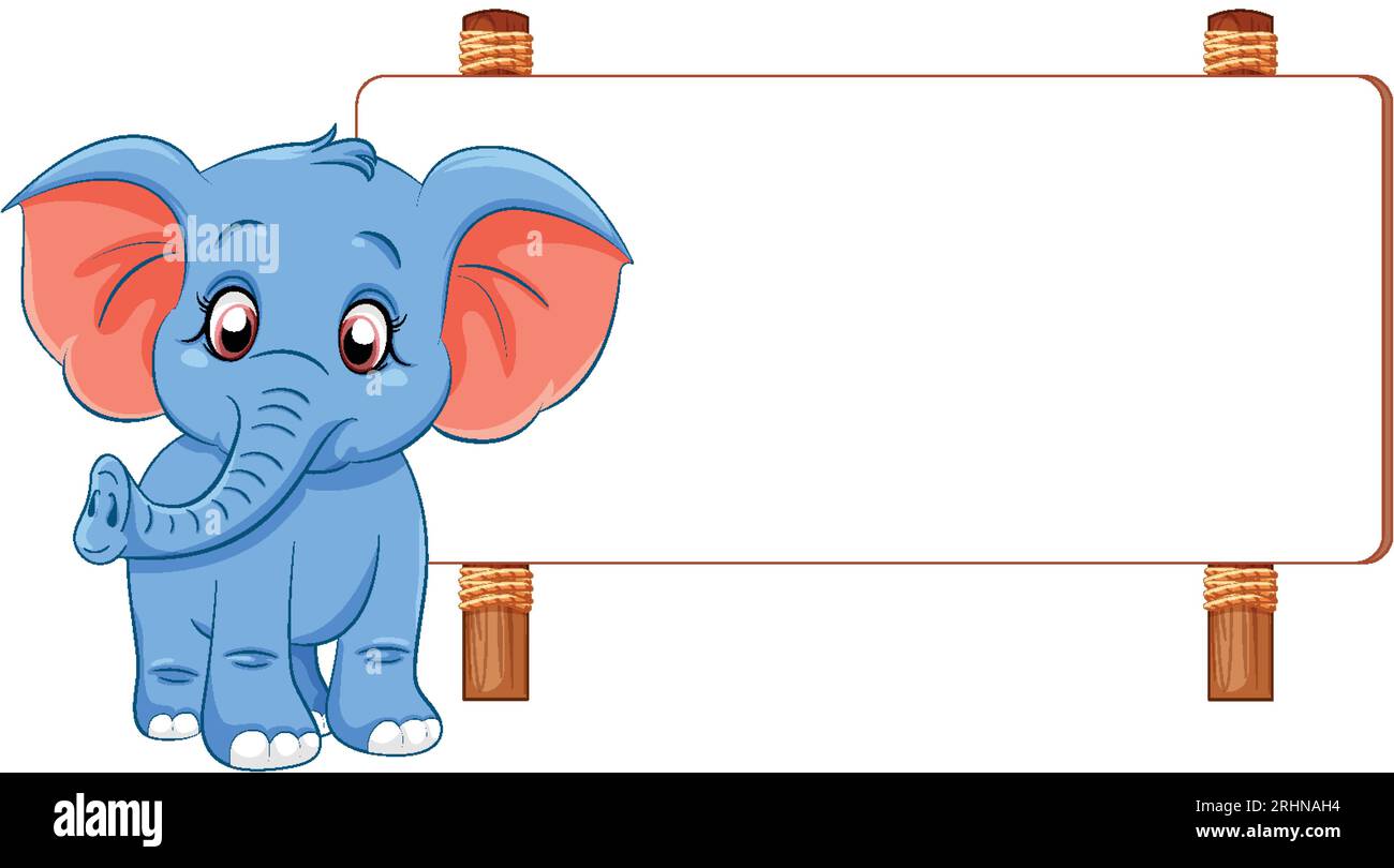Cartoon Elephant Banner