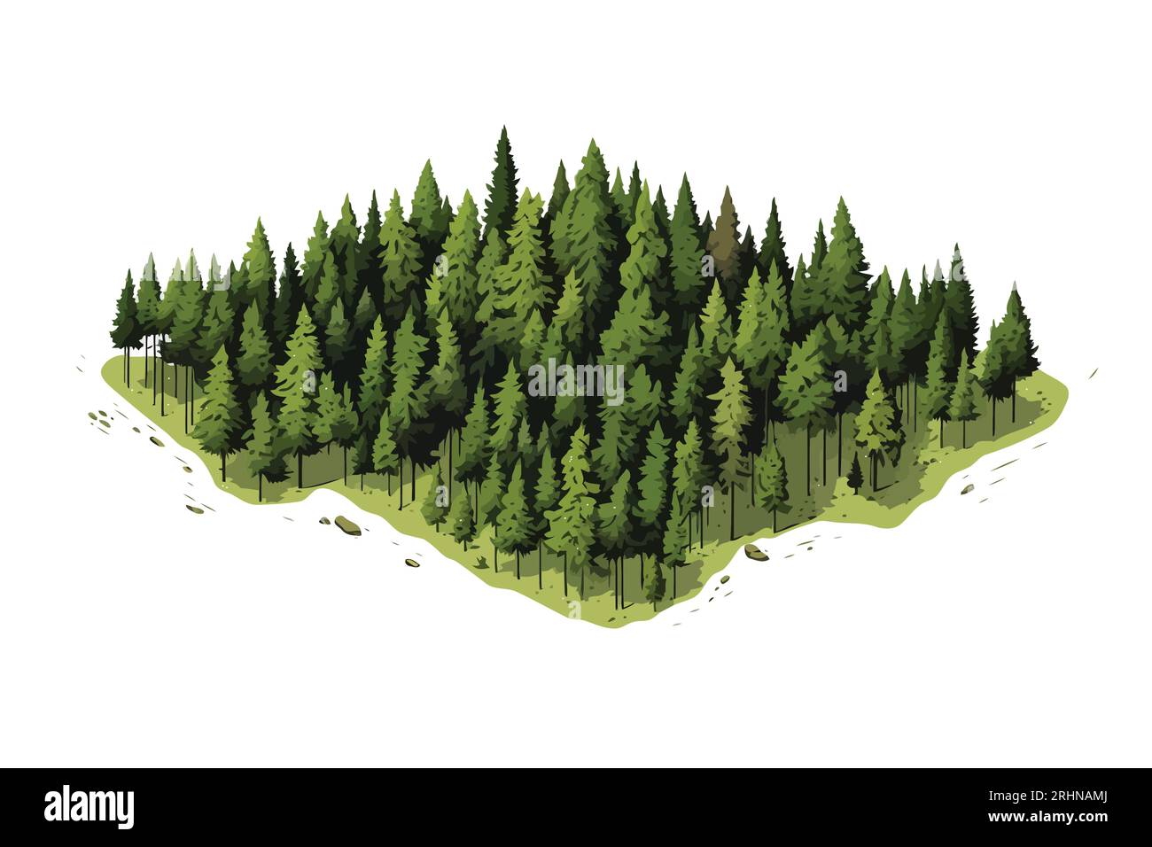 Aerial tropical garden isolated vector hi-res stock photography and ...