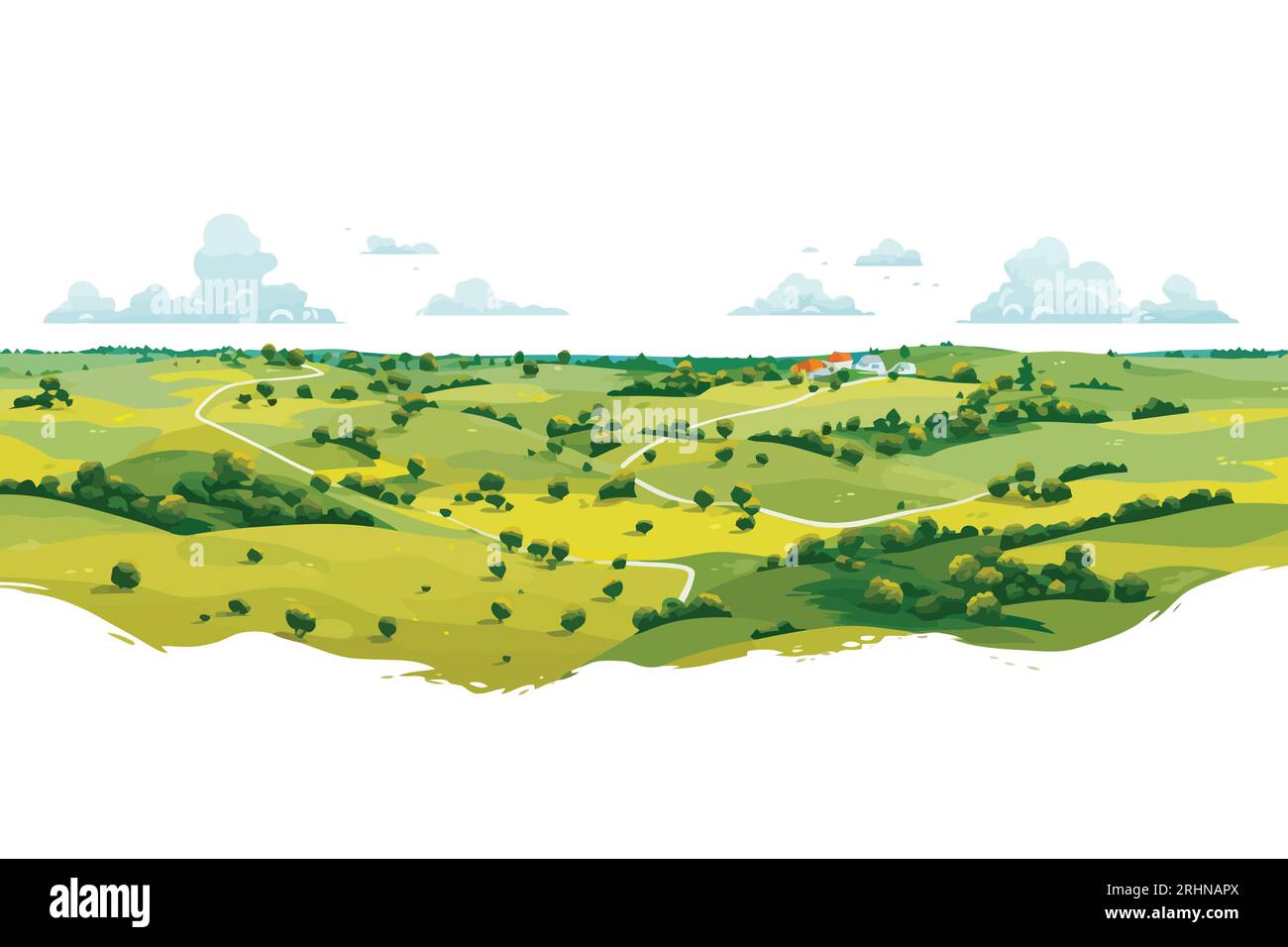 Terraced farmland land farm Stock Vector Images - Alamy