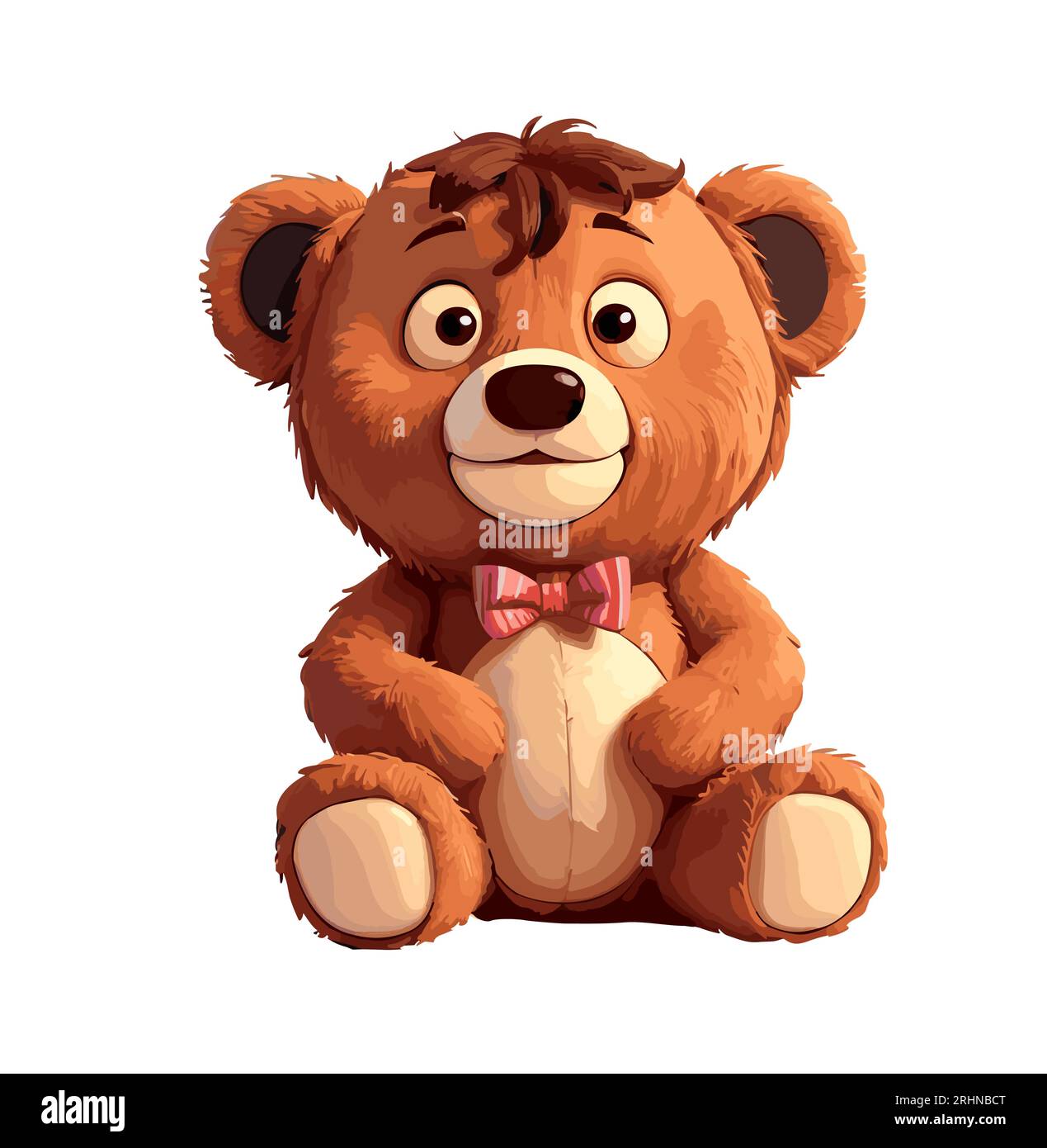 Cute Teddy Bear cartoon plush toy character Stock Vector Image & Art ...