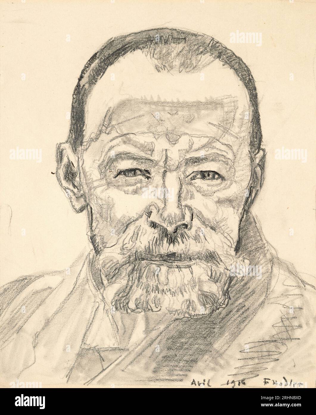 Self portrait ferdinand hodler hi-res stock photography and images - Alamy
