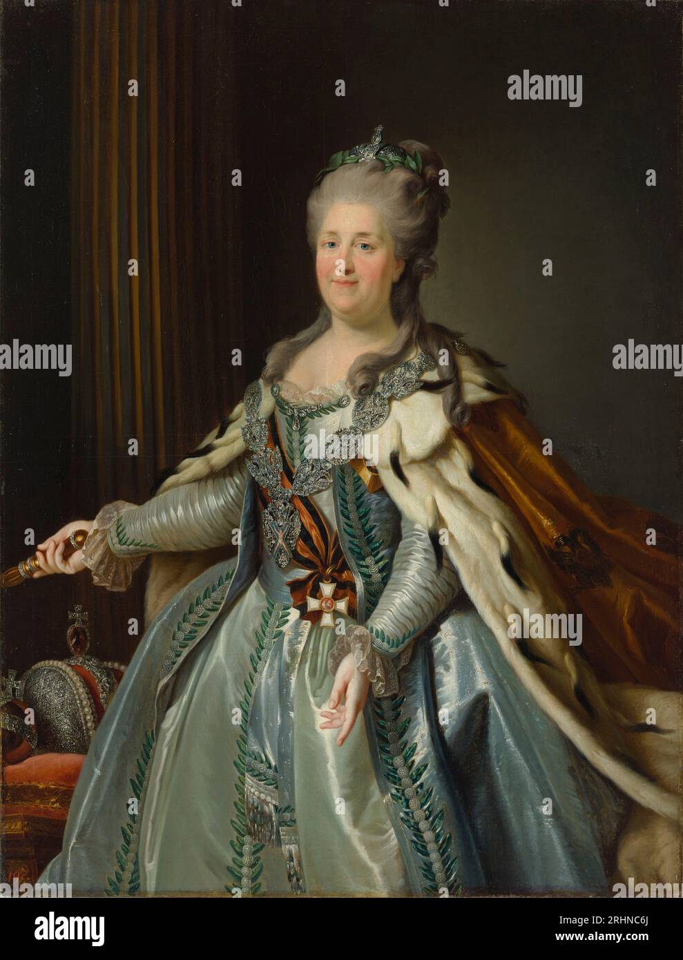 Portrait of Empress Catherine II (1729-1796). Museum: Royal Castle ...