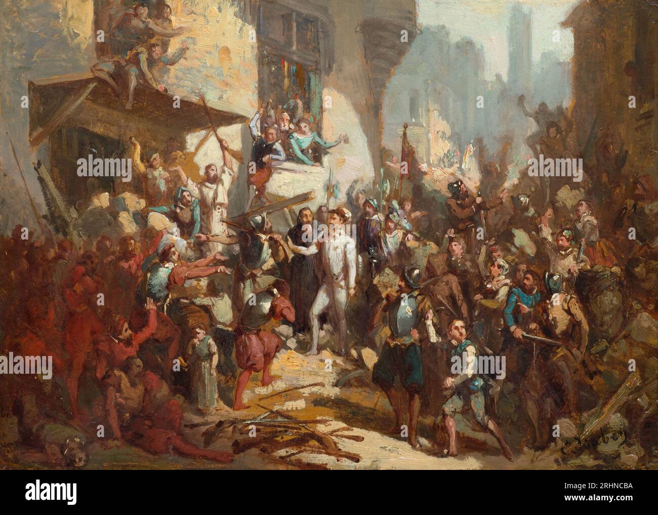 The Day of the Barricades (Journée des barricades) on 12 May 1588 ...