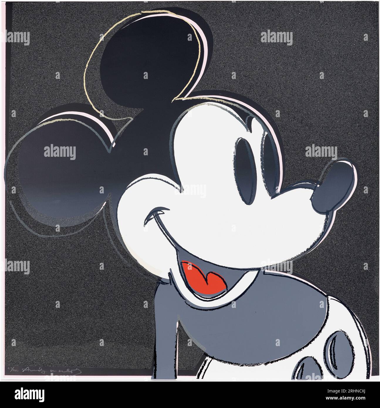 Mickey Mouse. Museum: PRIVATE COLLECTION. Author: ANDY WARHOL Stock ...