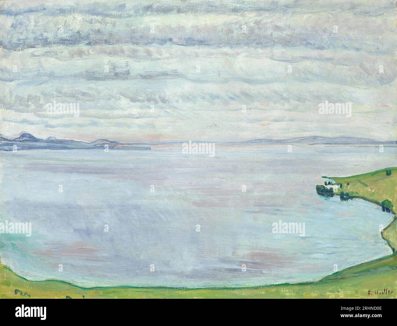 Lake Geneva, seen from Chexbres. Museum: PRIVATE COLLECTION. Author ...