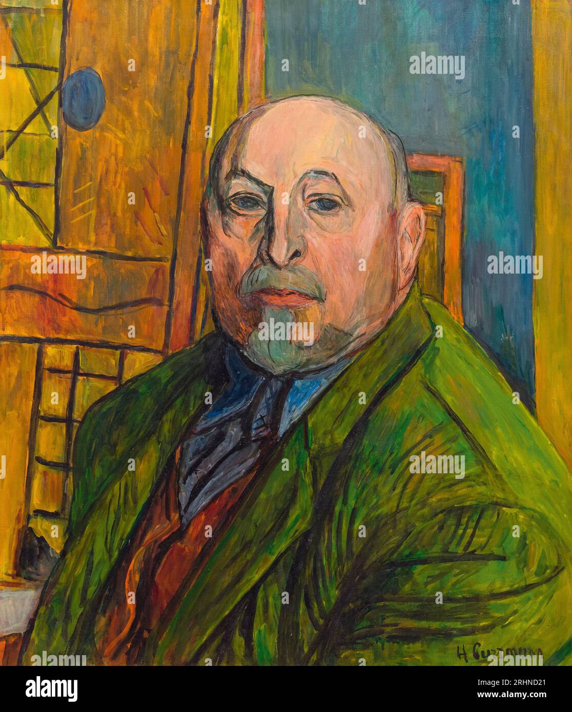 Self-portrait. Museum: PRIVATE COLLECTION. Author: HANS PURRMANN Stock ...