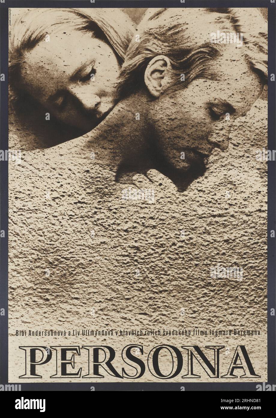 Movie poster "Persona" by Ingmar Bergman. Museum: PRIVATE COLLECTION ...