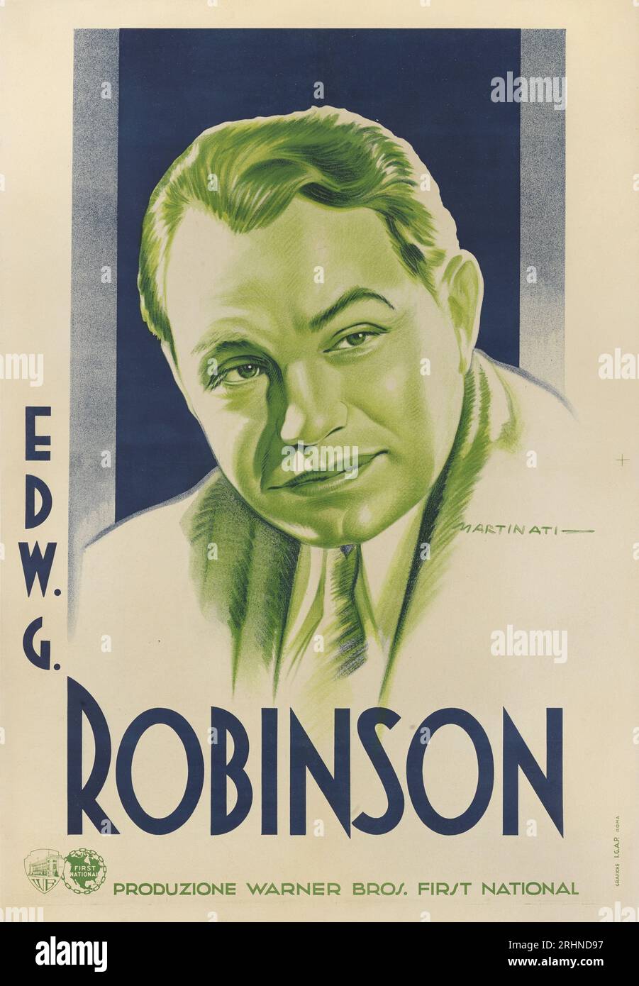 Edward G. Robinson. Museum: PRIVATE COLLECTION. Author: Luigi Martinati ...