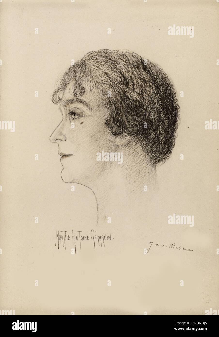 Portrait of Jane Misme (1865-1935). Museum: PRIVATE COLLECTION. Author ...