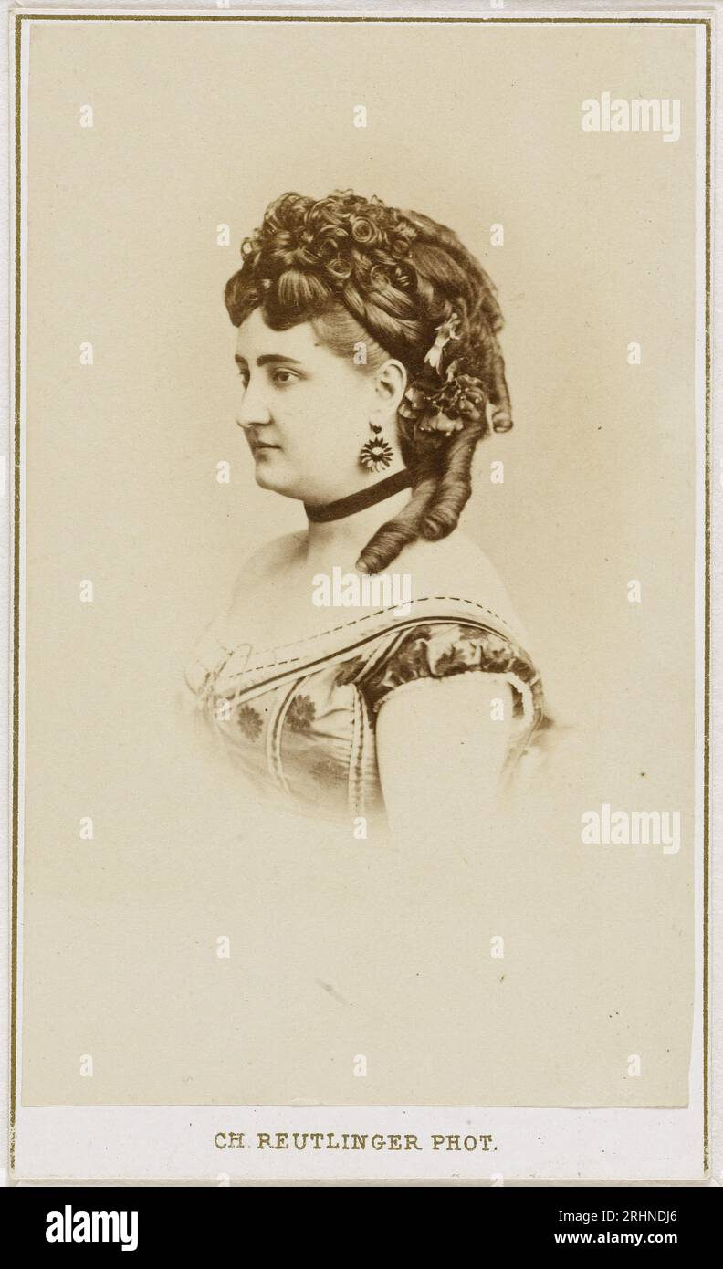 Portrait of the opera singer Carlotta Patti (1835-1889). Museum ...