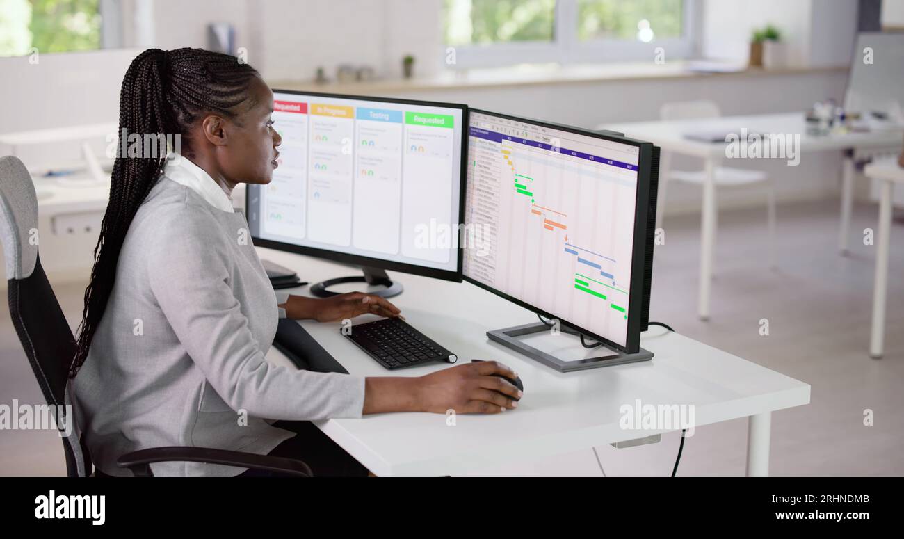 Business Schedule Calendar And Agenda Gantt Report Stock Photo - Alamy
